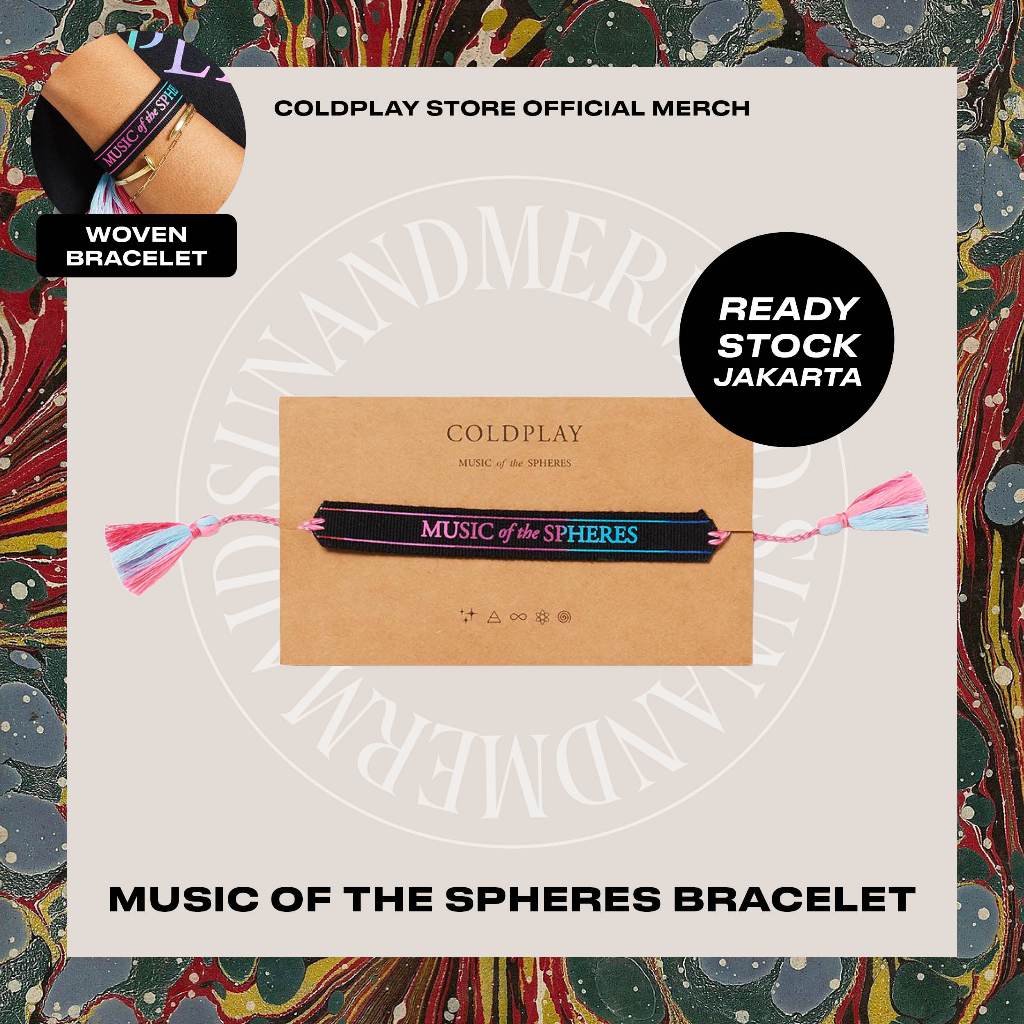 Jual COLDPLAY Merch Bracelet Music of The Spheres Official Merchandise ...