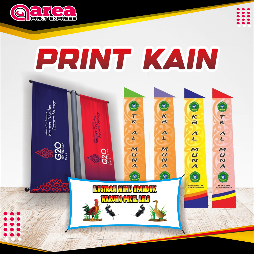 Jual Spanduk Kain / Banner Kain / Umbul-Umbul / Custom Print Bendera ...