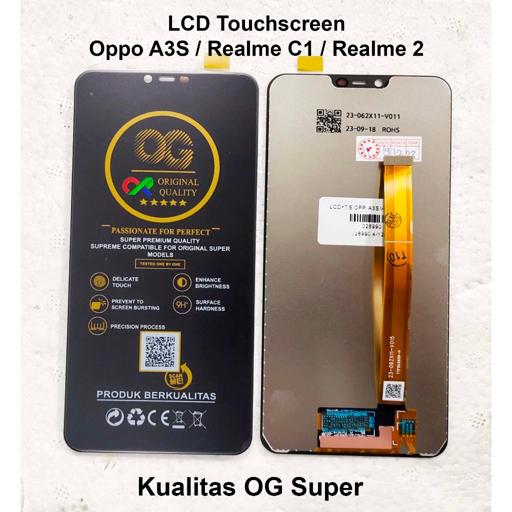 Jual LCD Touchscreen Oppo A3s / Realme C1 / Realme 2 Fullset | Shopee Indonesia