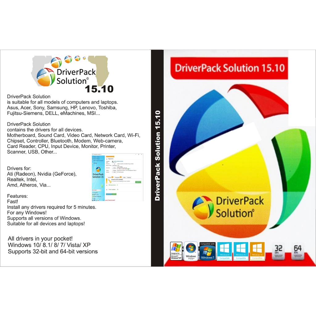 Jual dvd soft Driver Pack solution 15.10 | Shopee Indonesia