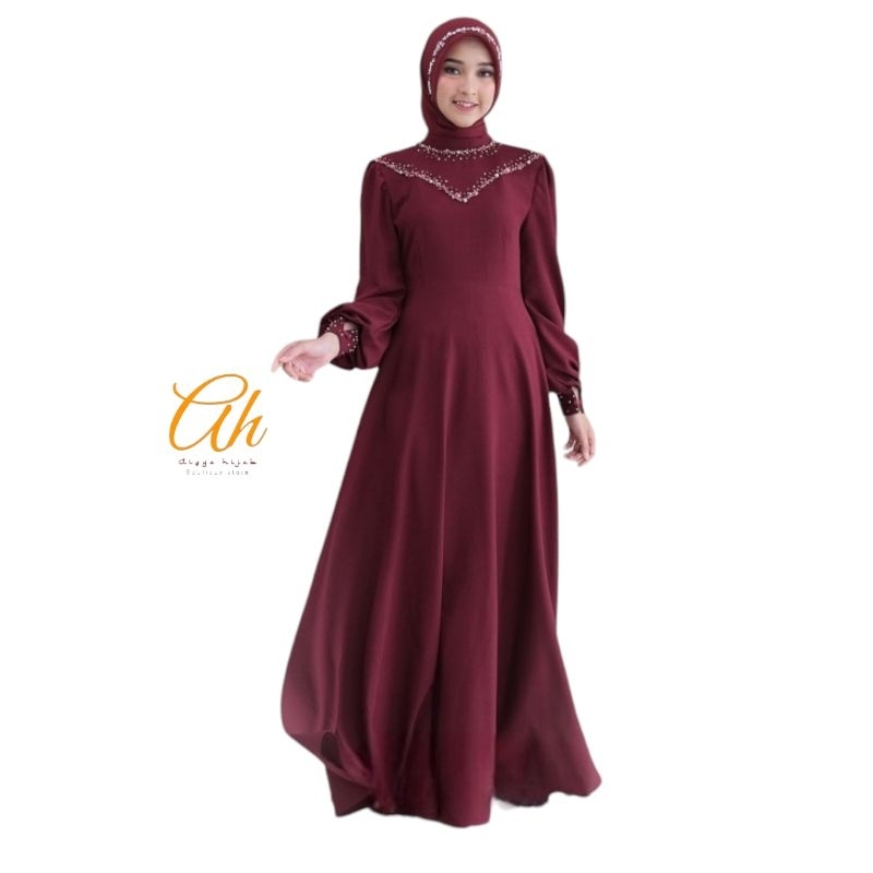 Jual Elok dress - dress muslimah simple - dress elegant - dress pesra ...