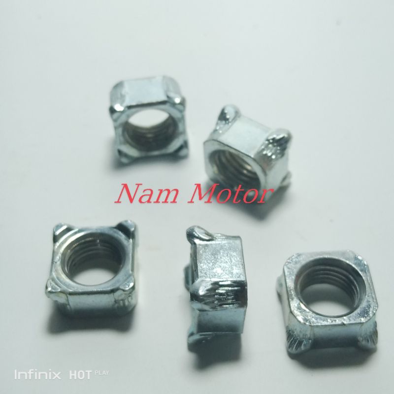 Jual Mur Baud Kotak Ukuran 14 detail rangka Motor | Shopee Indonesia