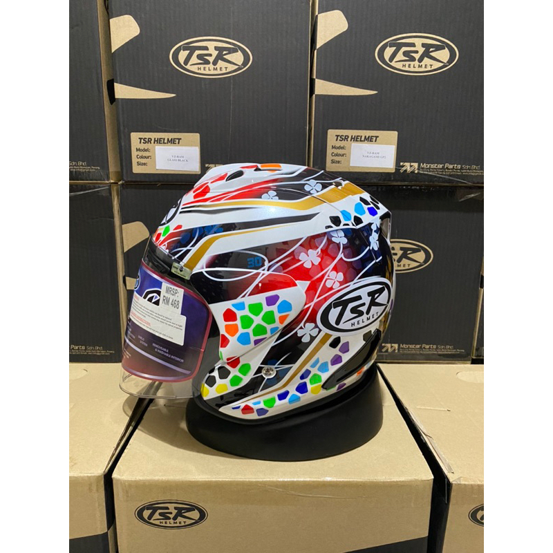 Jual HELM TSR VZ-RAM MOTIF NAKAGAMI GP2 | Shopee Indonesia