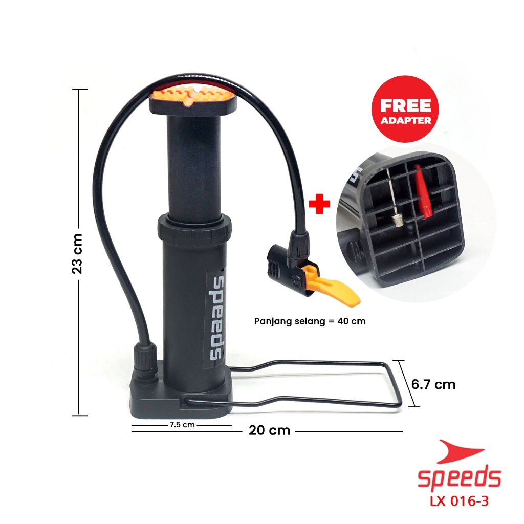 Jual SPEEDS Pompa Sepeda / pompa bola / pompa ban. / Pompa multifungsi ...