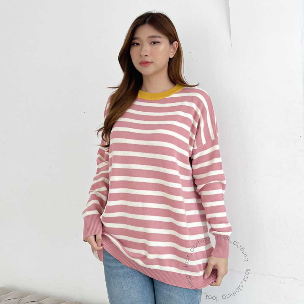 Jual ilookclothing ABBIE OVERSIZE KNIT TOPS - ATASAN RAJUT WANITA | Shopee Indonesia