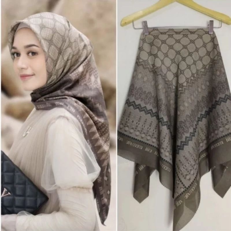 Jual HIJAB SEGI EMPAT VOAL PREMIUM MOTIP Denay LASER CUT Jilbab SegiEmpat Motif Premium ms 127 ...
