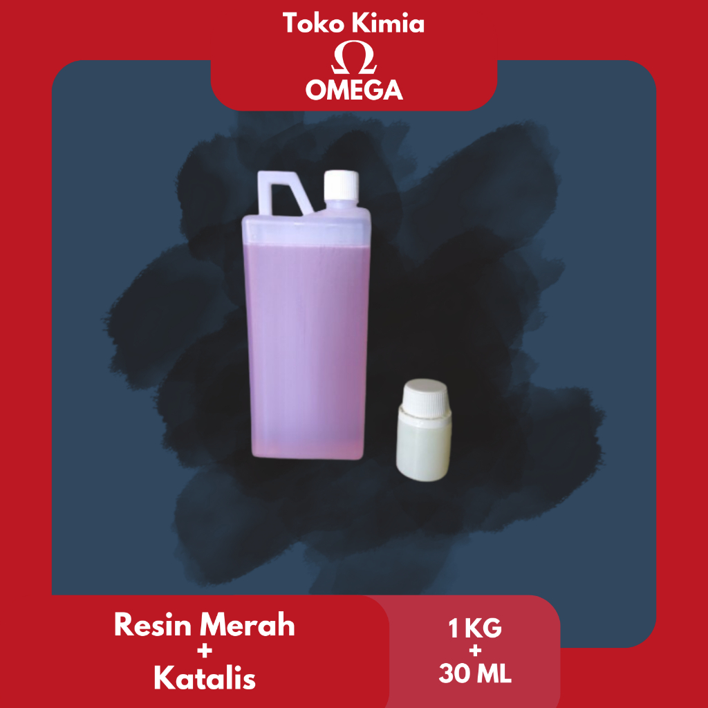 Jual Resin Merah 1KG + Katalis 30 ML | Shopee Indonesia