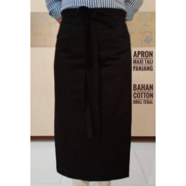 Jual Celemek Apron Cotton Half Maxi Hitam Harga Murah Mutu Prima xtu ...