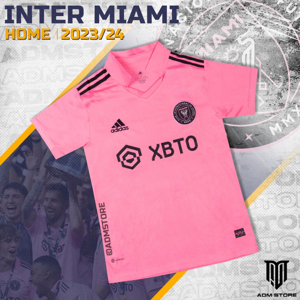 Jual Baju Jersey Inter Miami Home 23/24 Kaos Bola Dewasa Jersi Jersy ...
