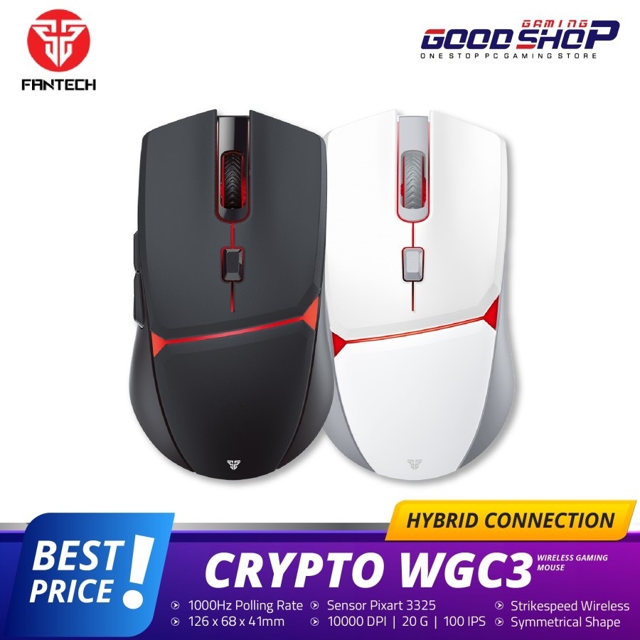 Jual Fantech DUAL MODE Wireless Mouse Gaming WGC3 Rechargeable PIXART 3325 | Shopee Indonesia