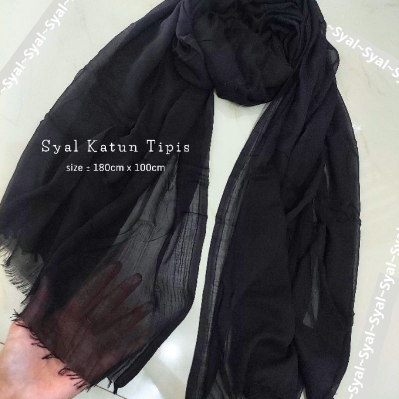 Jual Pashmina Shirin Hitam Jahit Tepi | Pashmina Kasmir Rawis | Pasmina ...