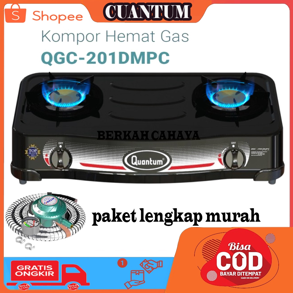 Jual KOMPOR GAS QUANTUM 2 TUNGKU QGC - 201 DMPC | Shopee Indonesia