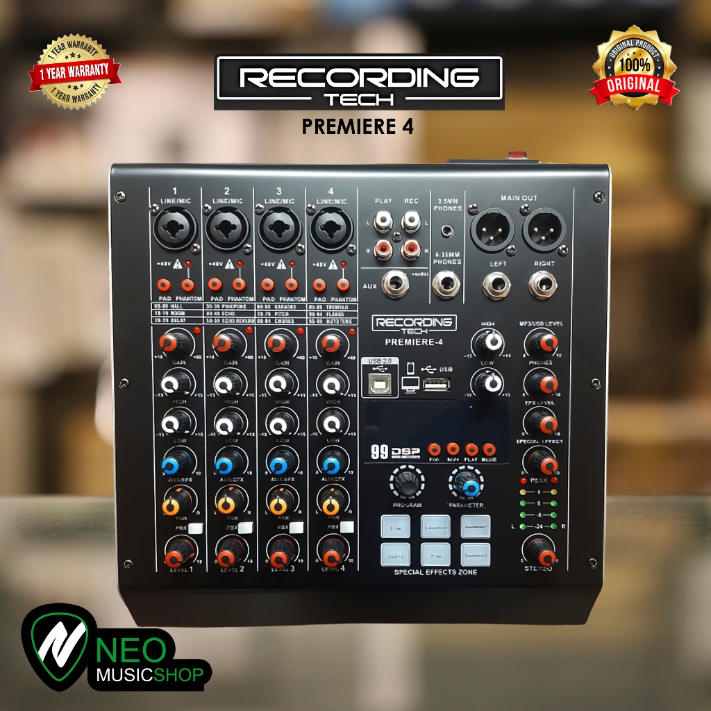 Jual Recording Tech Premiere 4 Professional Mixer Audio Console ...