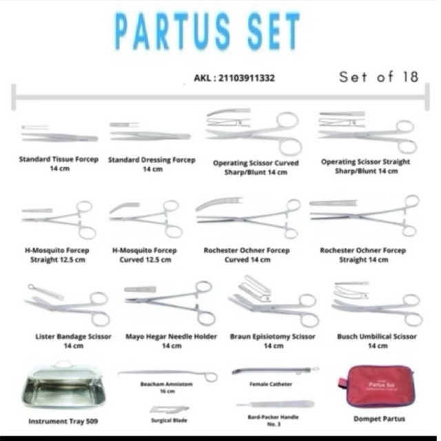 Jual PARTUS SET / PARTUS INSTRUMENT SET | Shopee Indonesia