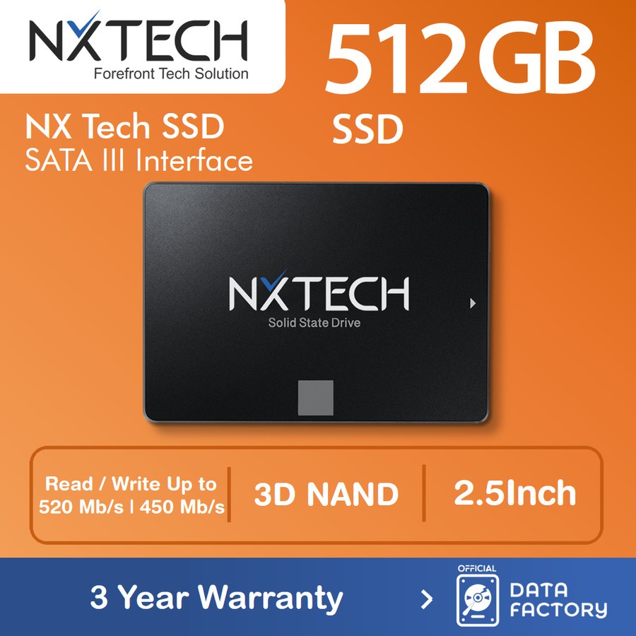 Jual SSD SATA NXTECH 512GB 2.5'' SATA III 512 GB( R/W Up to 520 / 450MB/s ) 6GB/s SOLID STATE ...