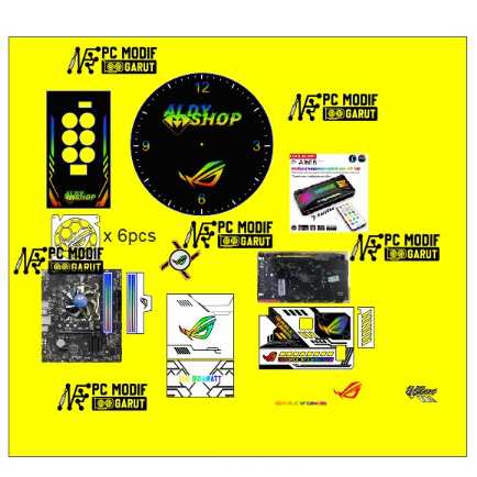 Jual PAKET MODIF PC GAMING COVER RGB CUSTOM LOGO | Shopee Indonesia