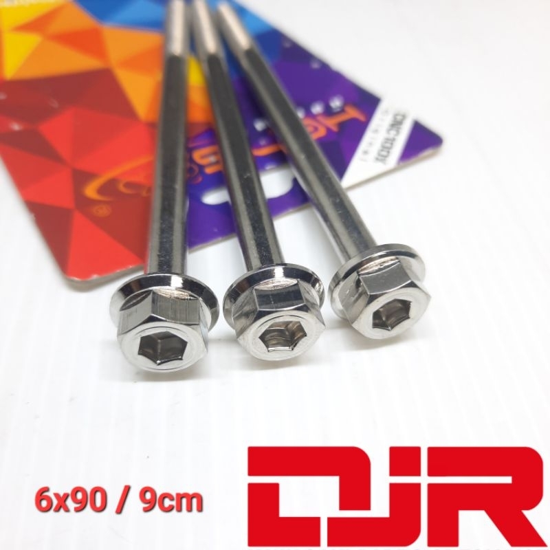 Jual baut 10 m6 model 2 kunci HEXAGON PROBOLT STAINLESS original heng thailand 1cm - 11cm ...