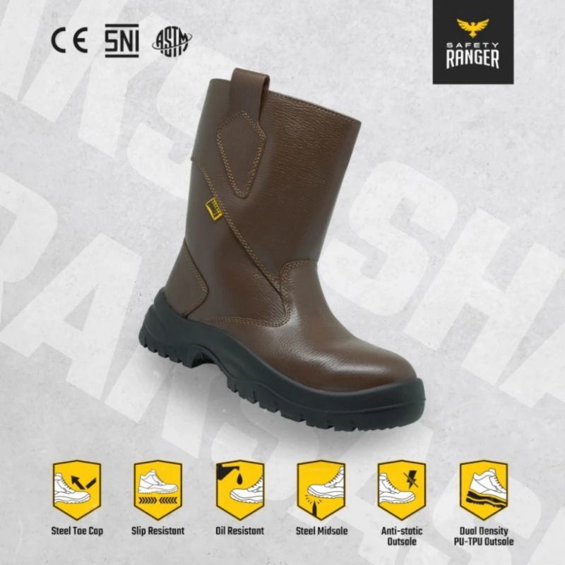 Jual Sepatu Safety Boot Original RANGER RAKSHASHA SR-08 OUTSOLE PU-TPU ...