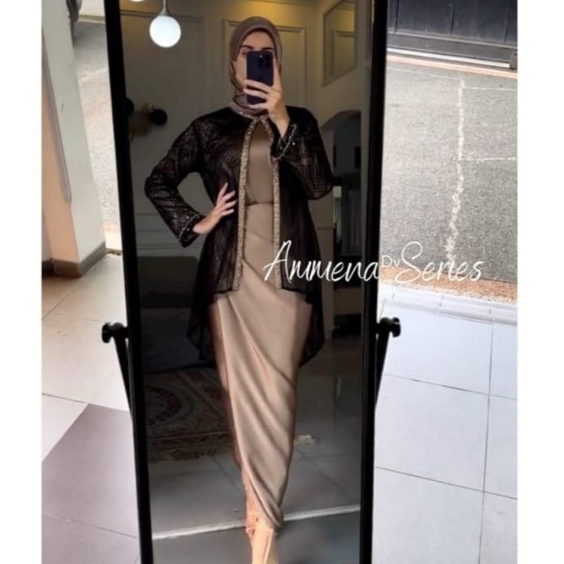 Jual ONESET SAKURA BRUKAT PREMIUM OUTFIT KONDANGAN SETELAN ROK LILIT ...