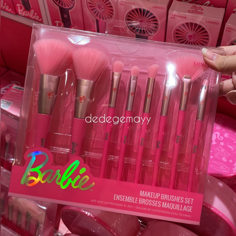 Jual Miniso x Barbie - Make up Brush Set Barbie | Shopee Indonesia