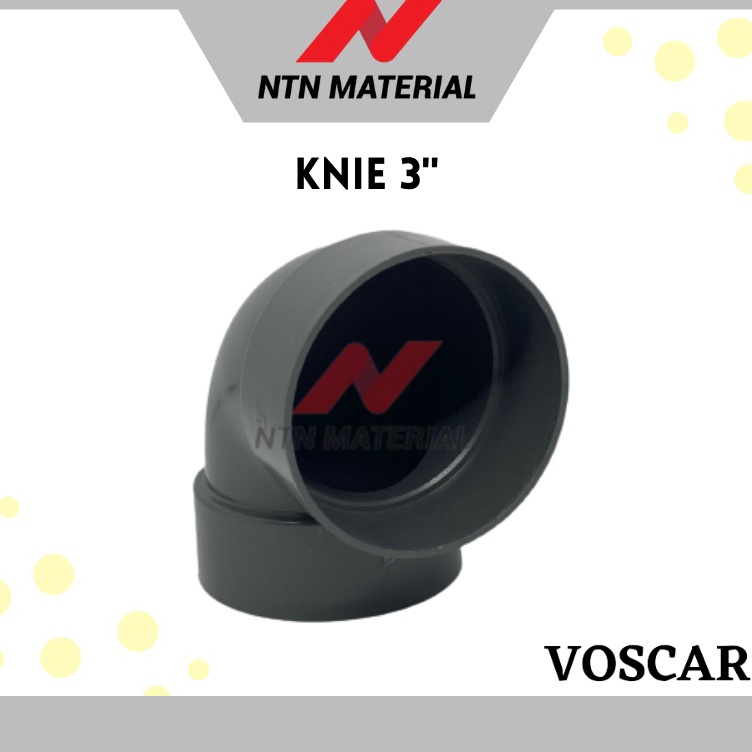 Jual KnieKneeElbowKeni Polos D Voscar 3 inch Fitting Pipa PVC | Shopee Indonesia