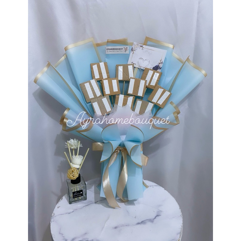 Jual [KOPI] Ready Kerangka Bouquet Bucket Buket Bunga Kopi Foto Snack ...