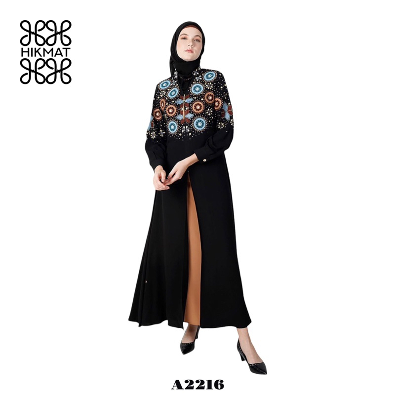 Jual ABAYA HIKMAT FASHION ORIGINAL A2216 | Shopee Indonesia