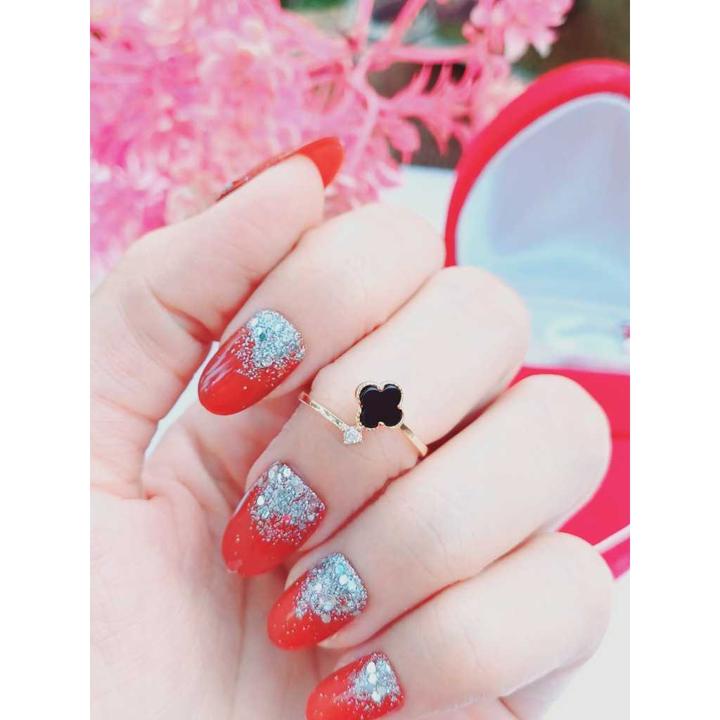 Jual Cincin Silang Van Cleef Emas Asli Cincin Wanita Emas Asli Cincin ...