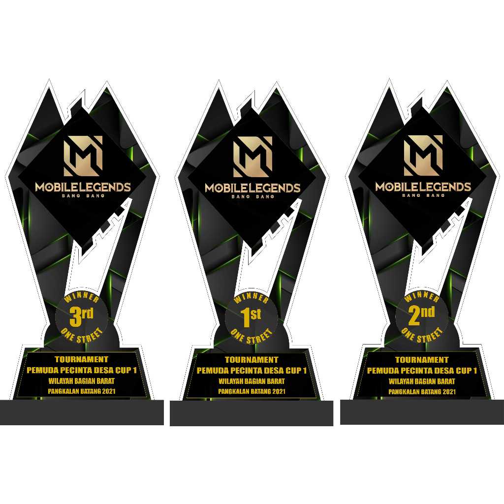 Jual Trophy/Piala/Plakat/Mobile Legends/Bahan Akrilik 3mm dan 5mm /Free ...
