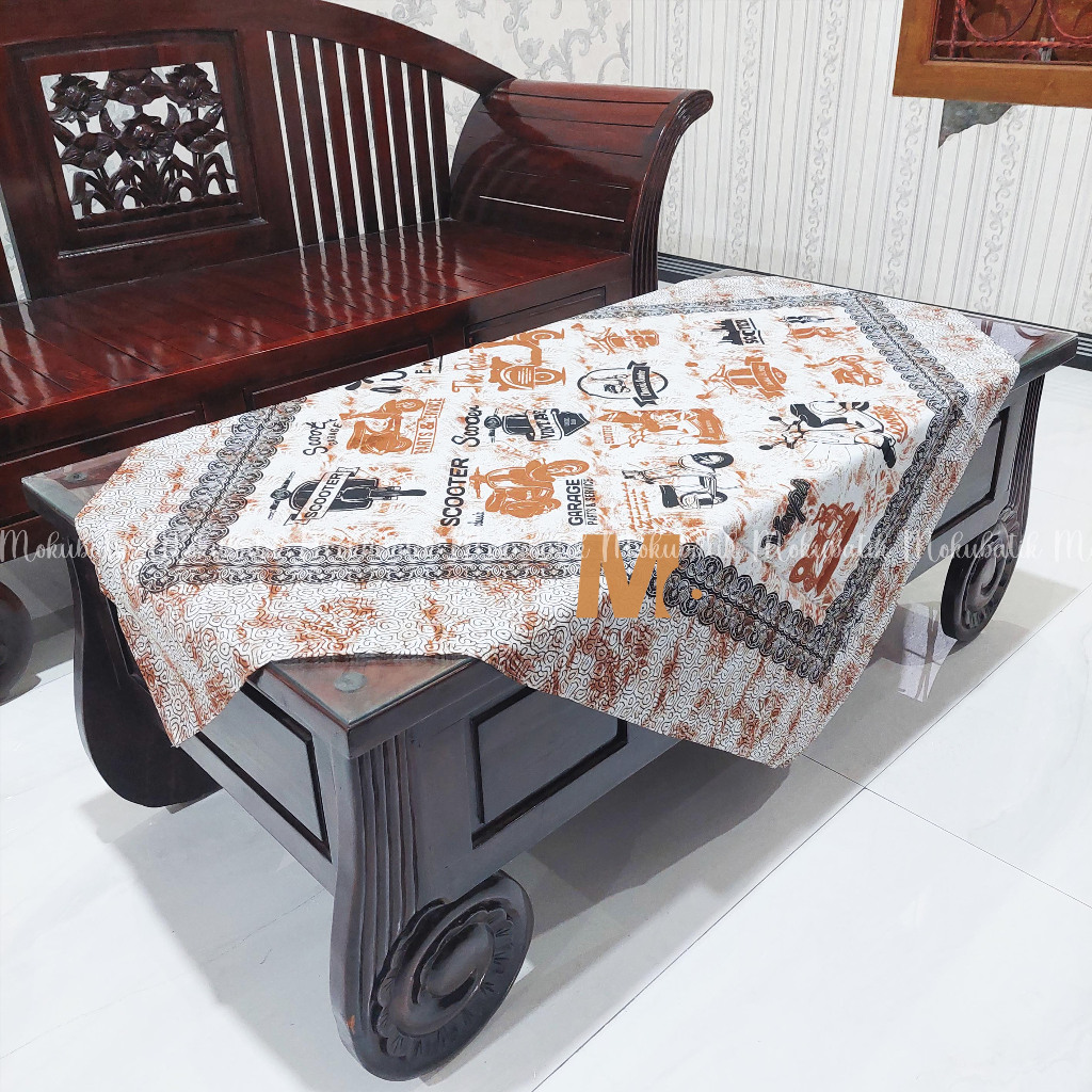Jual Taplak Meja Tamu Guru Motif Batik Aesthetic - Saprah Batik Segi ...