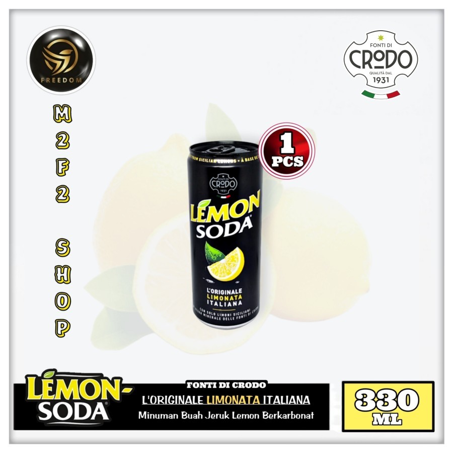 Jual Crodo Lemon Soda Limonata Italiana Can | Kaleng - 330 ml (Kemasan ...