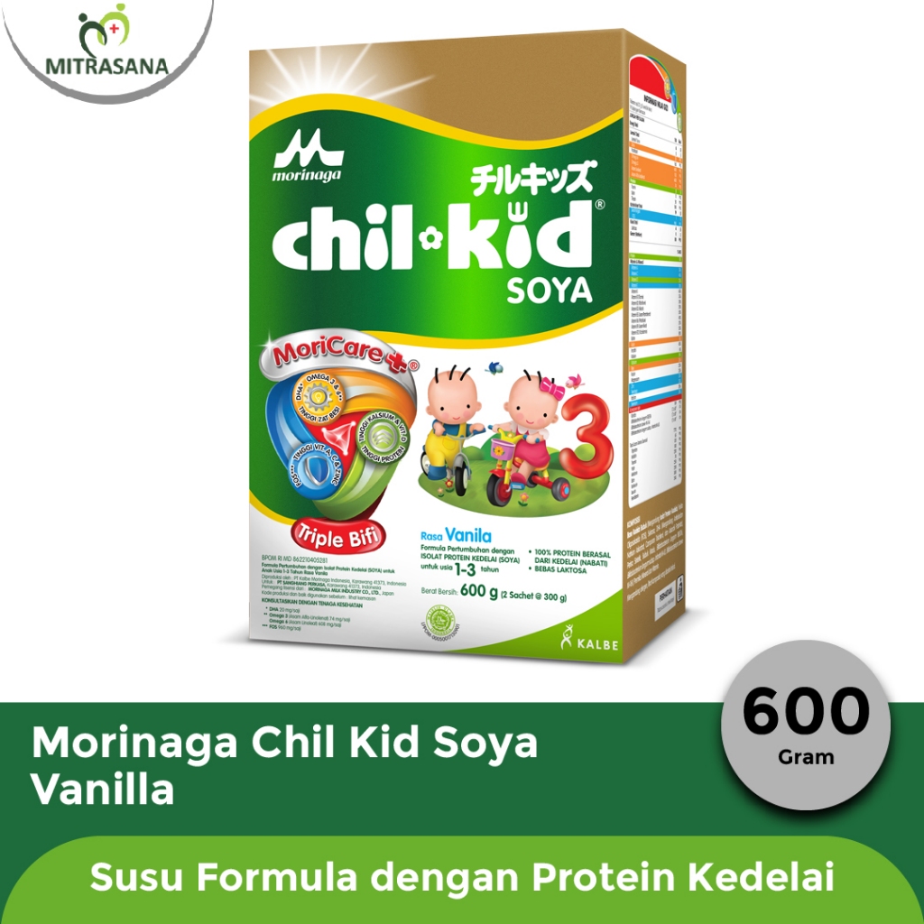 Jual Morinaga Chil Kid Soya Vanilla 600g ~ Susu Formula dengan Protein ...
