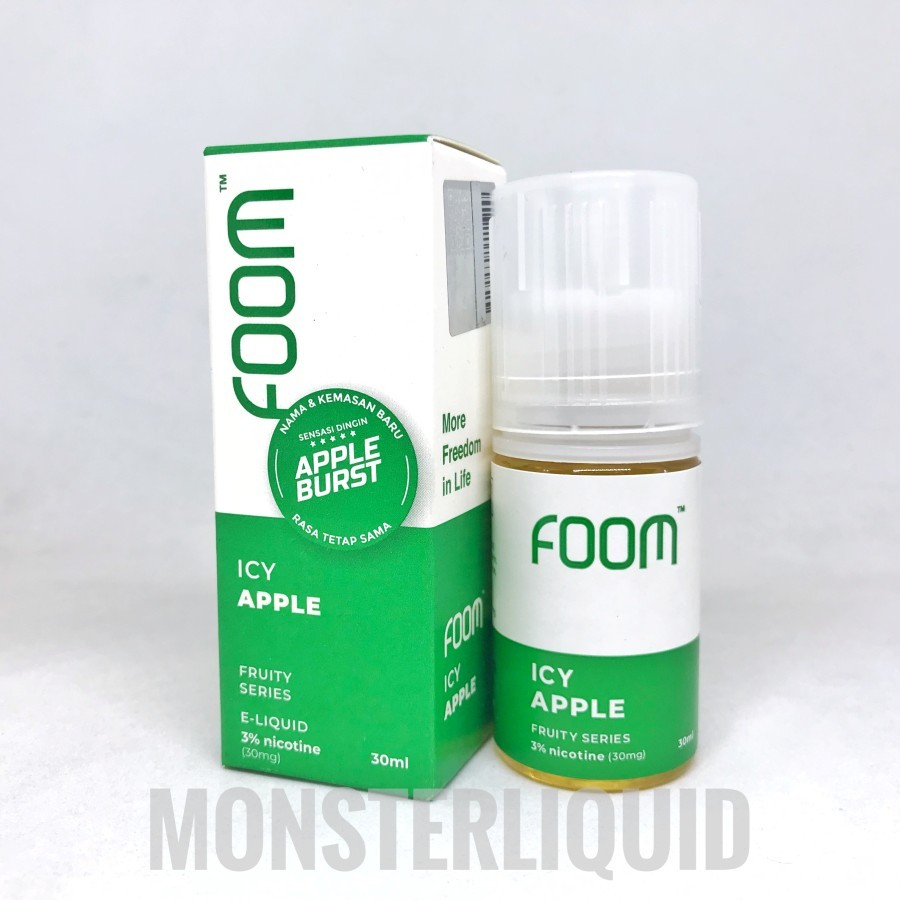 Jual SALT FOOM ICY APPLE BURST BY FOOM LAB 30MG 30ML | Shopee Indonesia