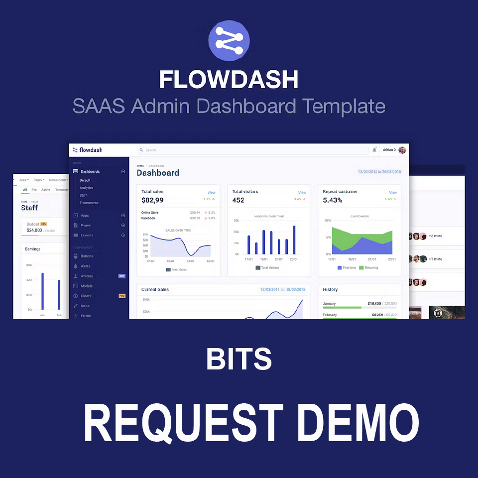 Jual Flowdash - Tamplate Web Admin Premium (Promo) | Shopee Indonesia