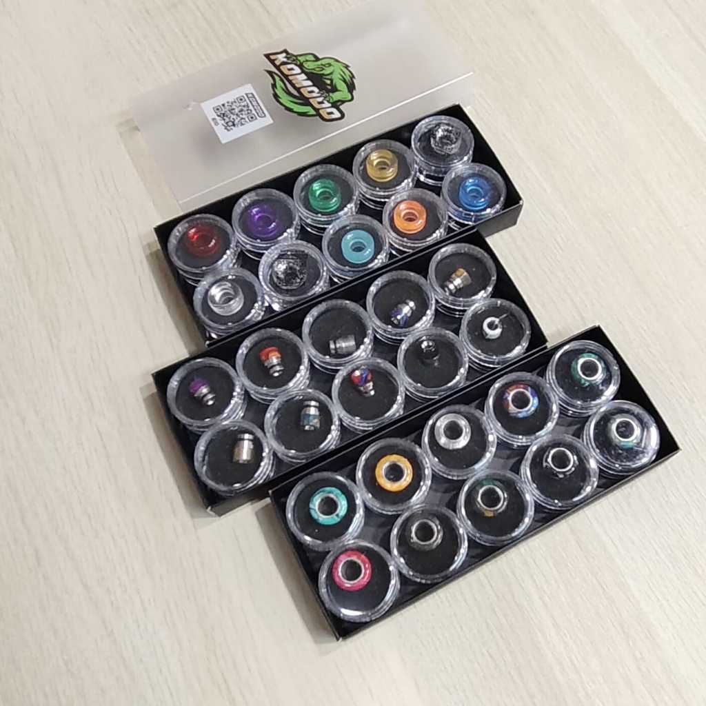 Jual Driptip 510 Komodo Drip Tip Anti Panas Driptip 810 1 set isi 10 ...