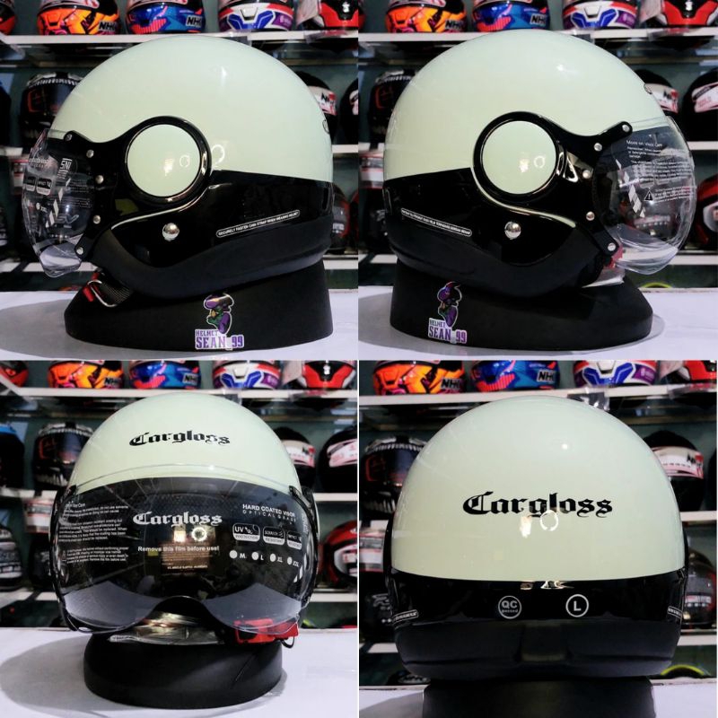 Jual HELM CARGLOSS M-ONE | CARGLOSS M 1 RETRO ORIGINAL SNI HALF FACE ...