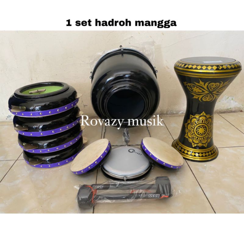 Jual Rebana Hadroh Jepara Hadrah Mangga Hitam Uk 30 cm | Shopee Indonesia