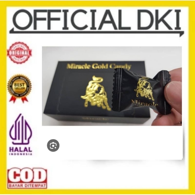 Jual Permen Miracle Gold Candy 100% Original 30 Pcs | Shopee Indonesia