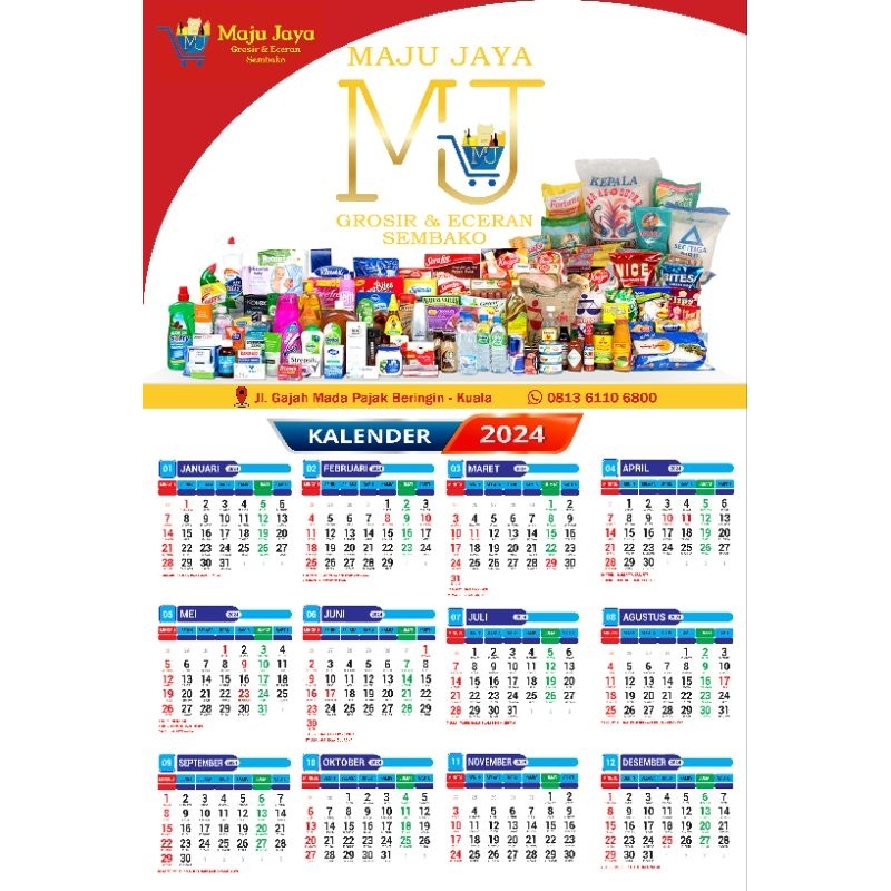 Jual Cetak Kalender kustom Tahun 2026 BriLink Bri link Promosi ...