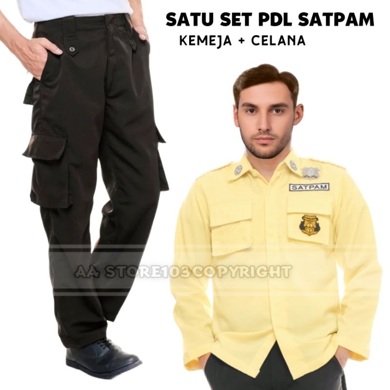 Jual Seragam Pdl Satpam Krem Bahan Twist - Setelan Security Krem - Baju Satpam | Shopee Indonesia