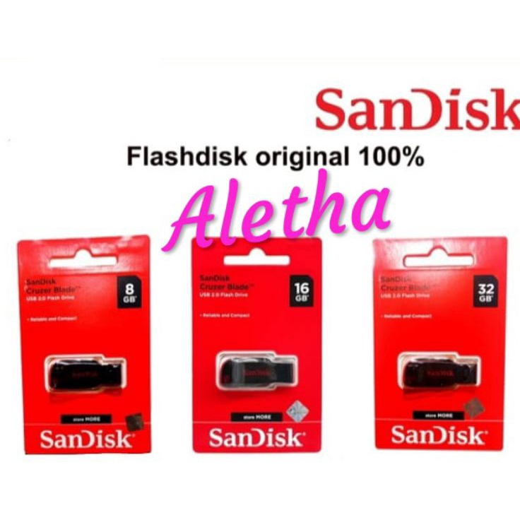 Jual Harga Promo USB FLASHDISK Sandisk 8Gb 16GB 32Gb Cruzer Blade ...