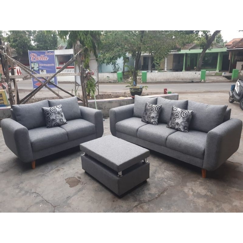 Jual Sofa Minimalis/ Sofa ruang tamu/Sofa custom type 32/321 | Shopee ...