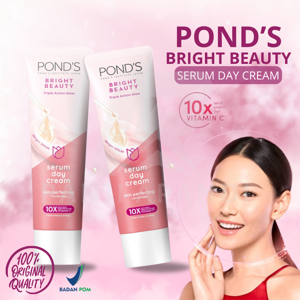 Jual Cream Wajah Ponds Day Cream Bright Beauty Serum Day Tone Up ...
