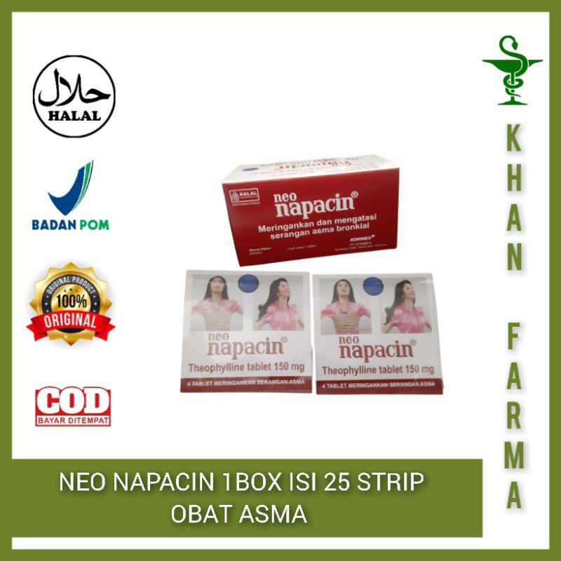 Jual NEO NAPACIN UNTUK ASMA DEWASA 1BOX ISI 25 STRIP | Shopee Indonesia