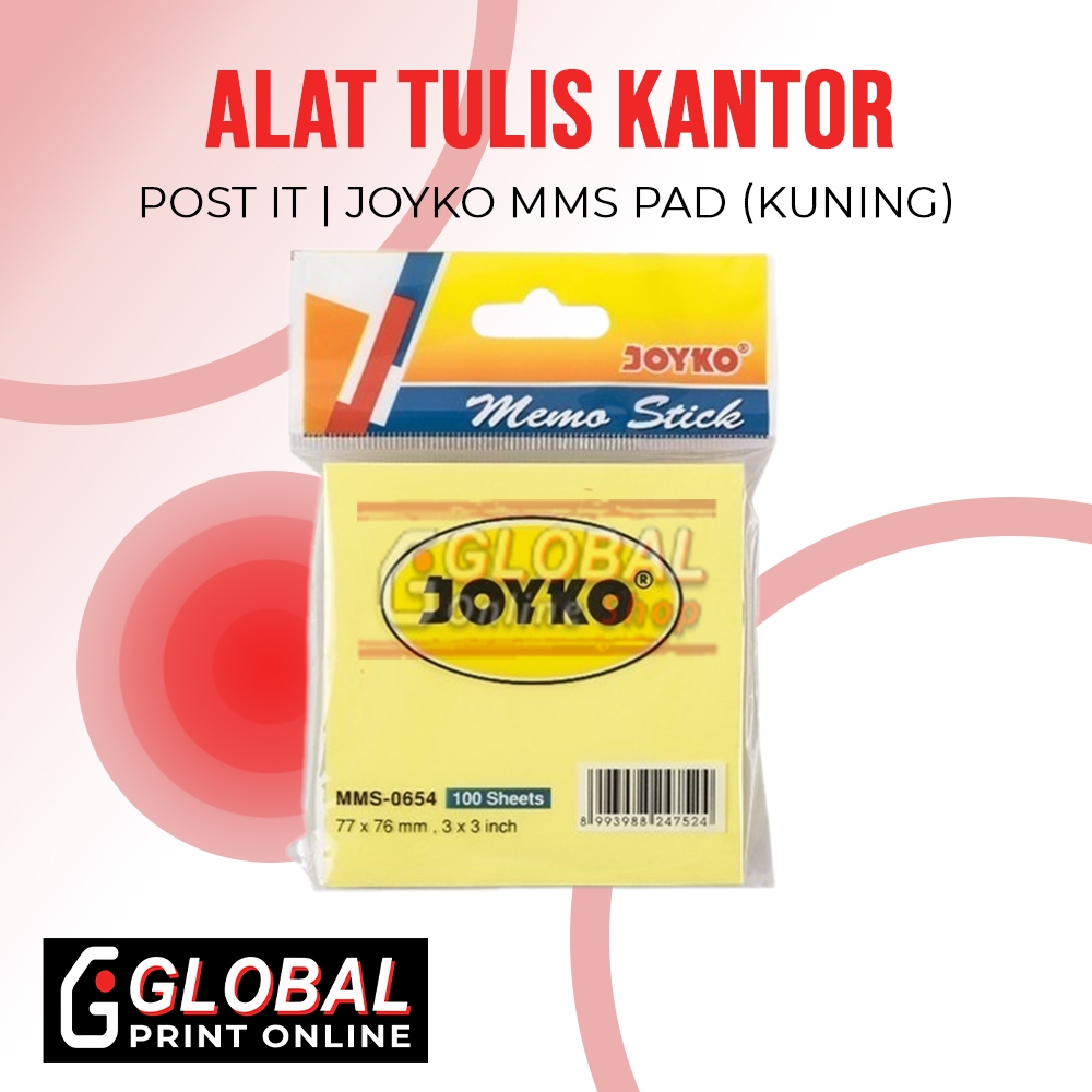 Jual Global Print Shop Online - Post-It/Memo Joyko Kuning Mms-Pad ...