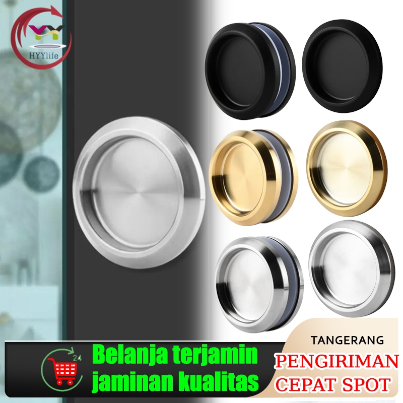 Jual 304 Handel Pintu Bulat Sliding Round Glass Sliding Flush Door ...