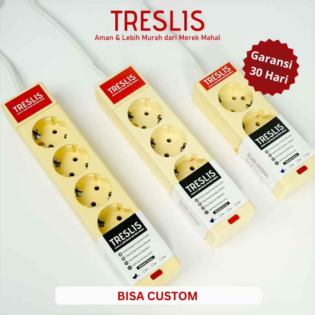 Jual Stop kontak visalux kabel SNI terminal colokan listrik TRESLIS ...