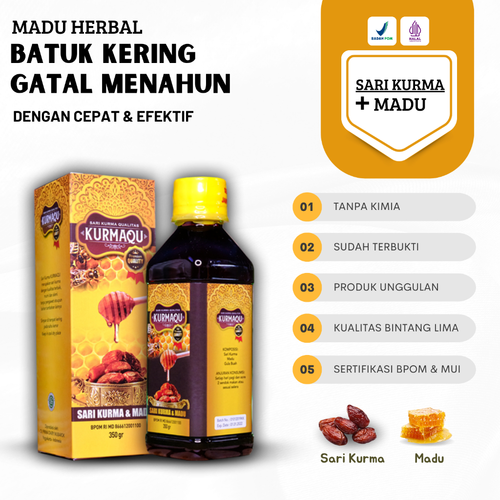 Jual KURMAQU Obat Batuk Kering Gatal Menahun Penghilang Lendir Di ...