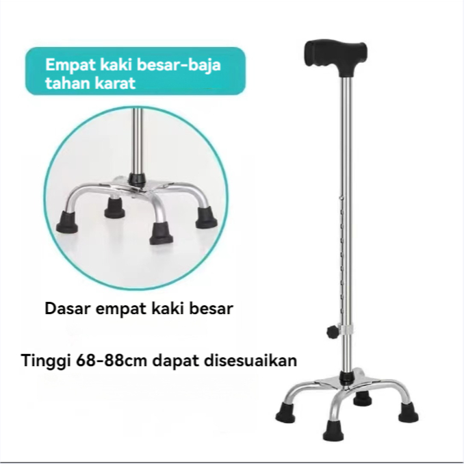 Jual Furnibest Alat Bantu Jalan Tongkat Kaki 4 Tongkat Jalan Tongkat ...
