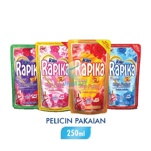 Jual ☘️ CHAROZA ☘️ RAPIKA Pelicin Pakaian 5in1 | Pelicin Pakaian 250 ML ...